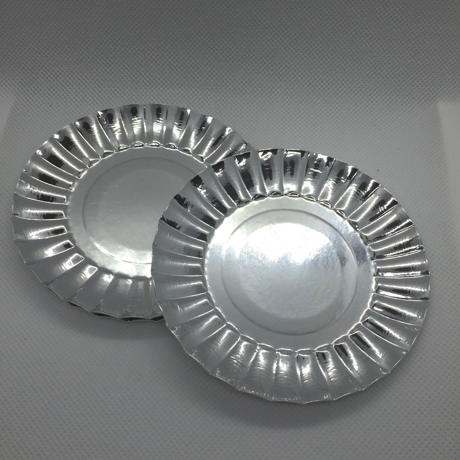 50pcs Round/square Gold or Silver Paper Plate 3 3/4" (10cm) for ...