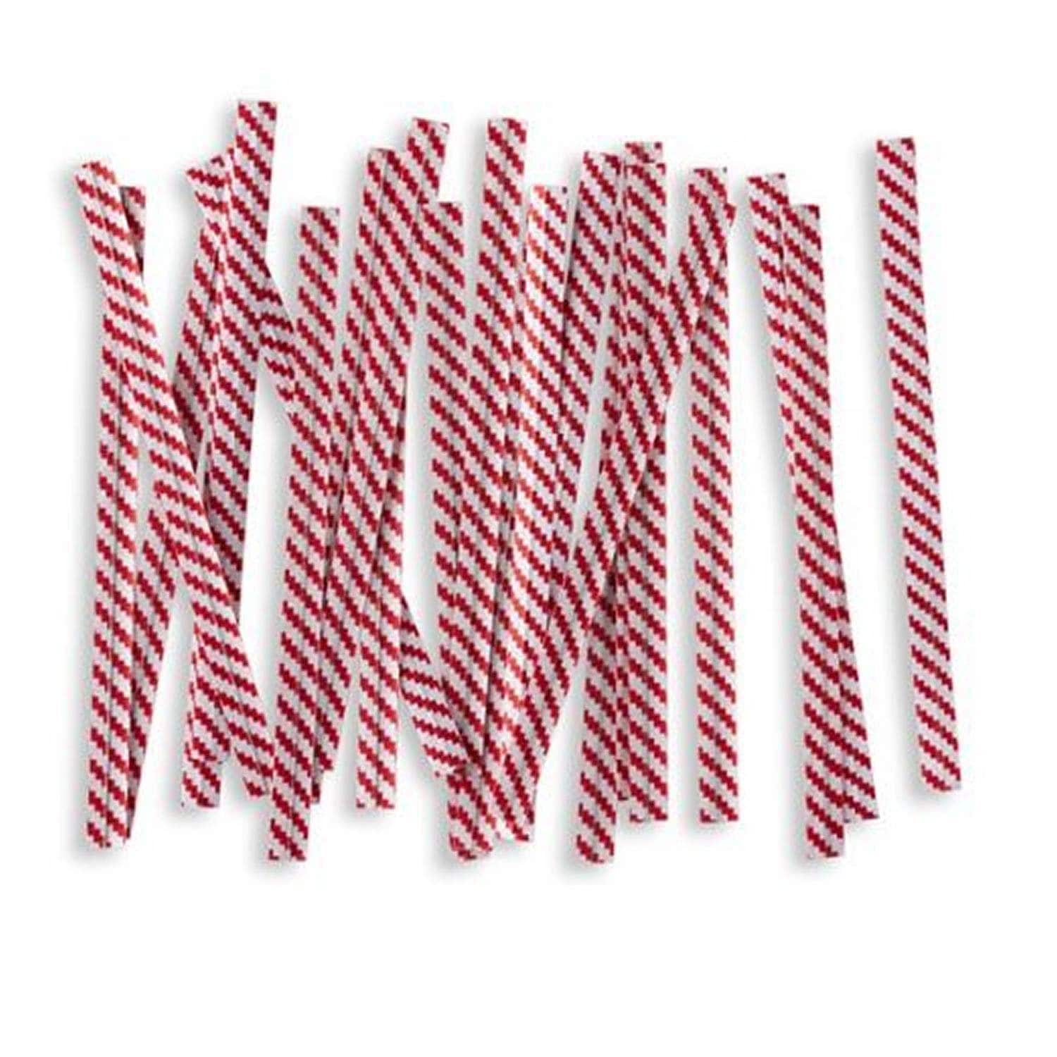 100pcs Bright Colorful Red Stripe Plastic/Paper coated | Etsy