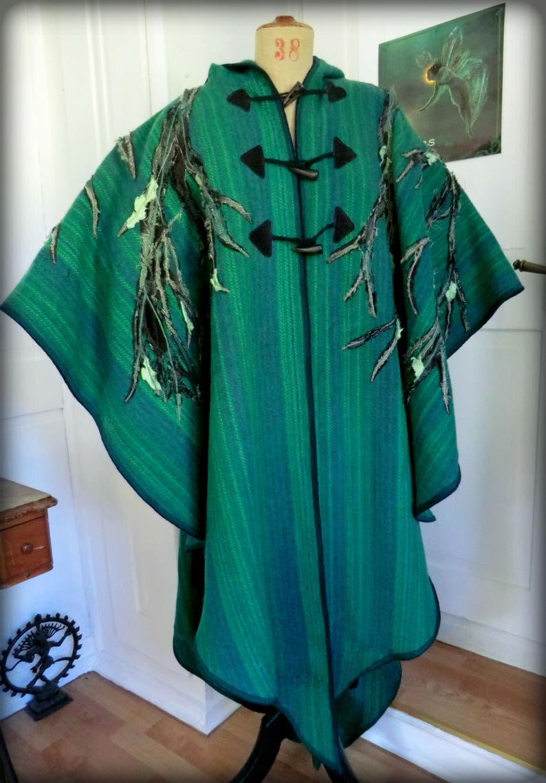 Queen of the Forest Cape, Woodland Cape, Elven Forest Cape, Cosplay ...