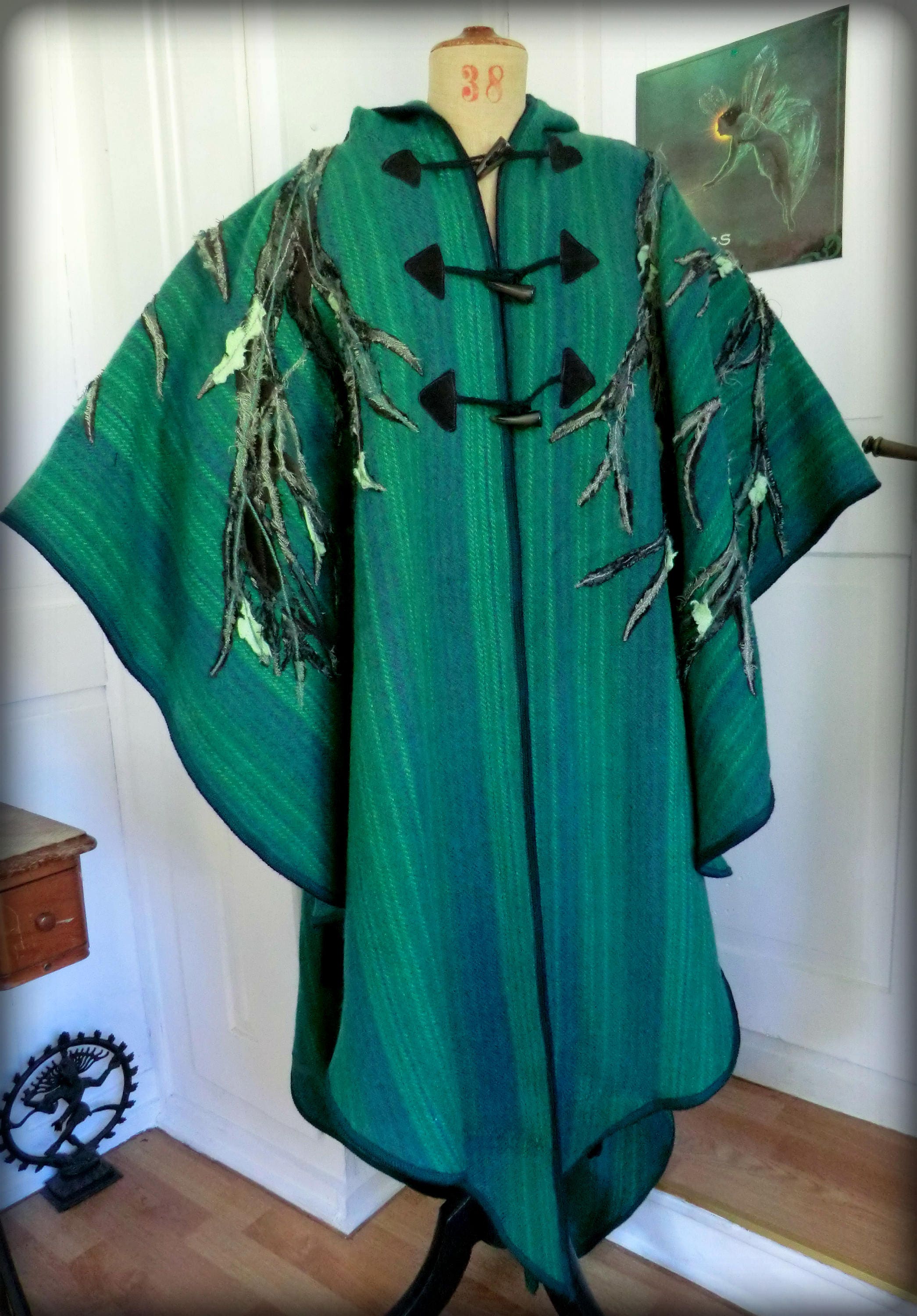 Queen of the Forest Cape, Woodland Cape, Elven Forest Cape, Cosplay ...
