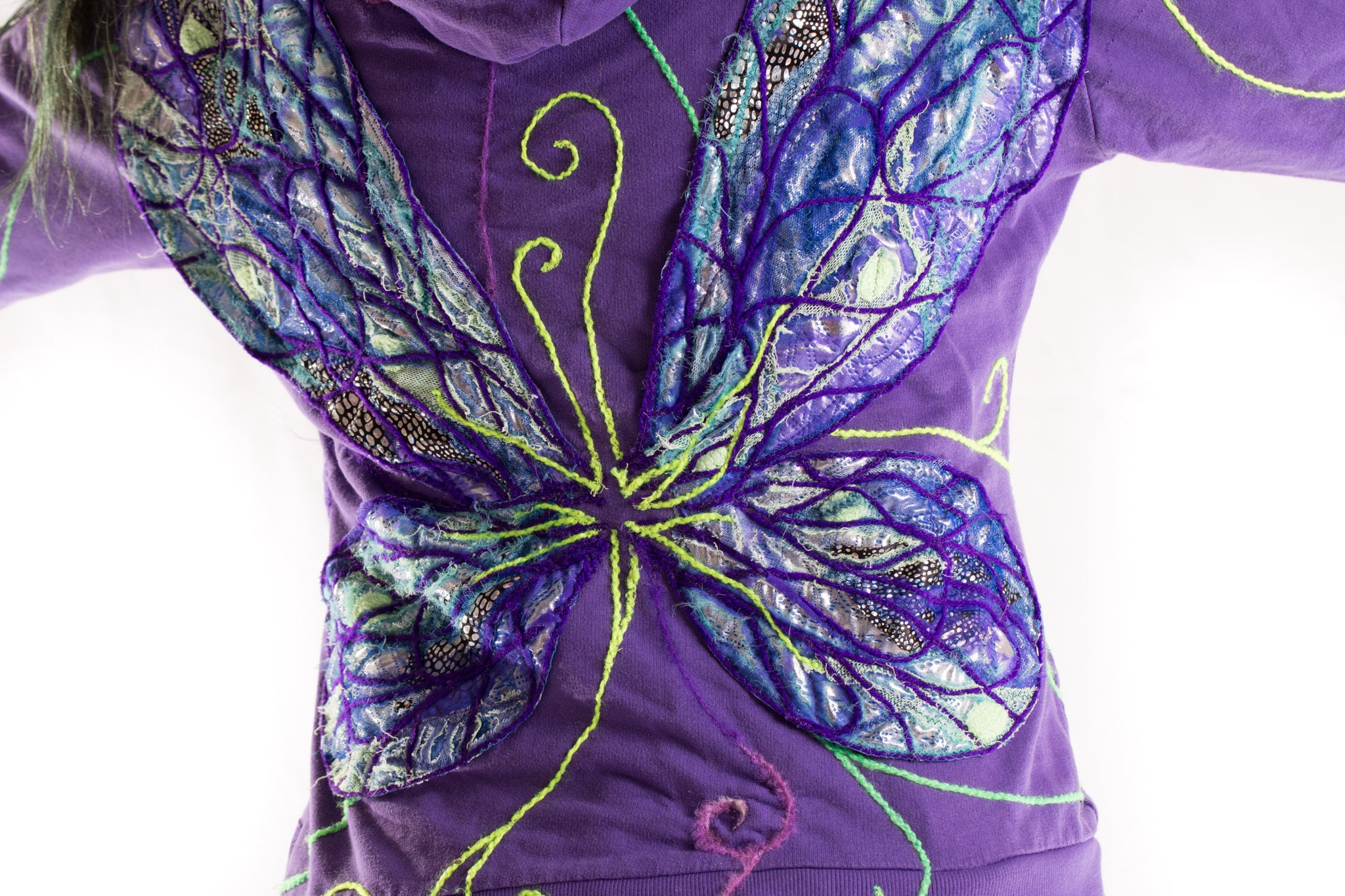 Purple Fairy-winged Hoodie-fantasy Fairy Sweater Purple Jacket - Etsy