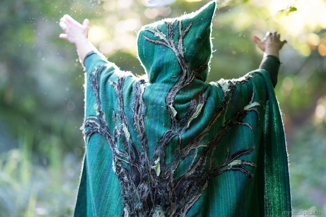 Queen of the Forest Cape, Woodland Cape, Elven Forest Cape, Cosplay ...