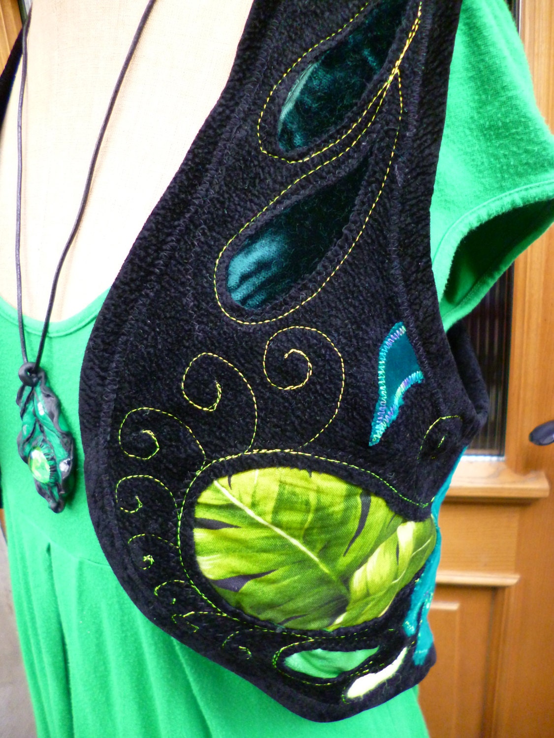 Fairy Vest With Leaf Decoration Elvish Woodland Fairy Nature - Etsy