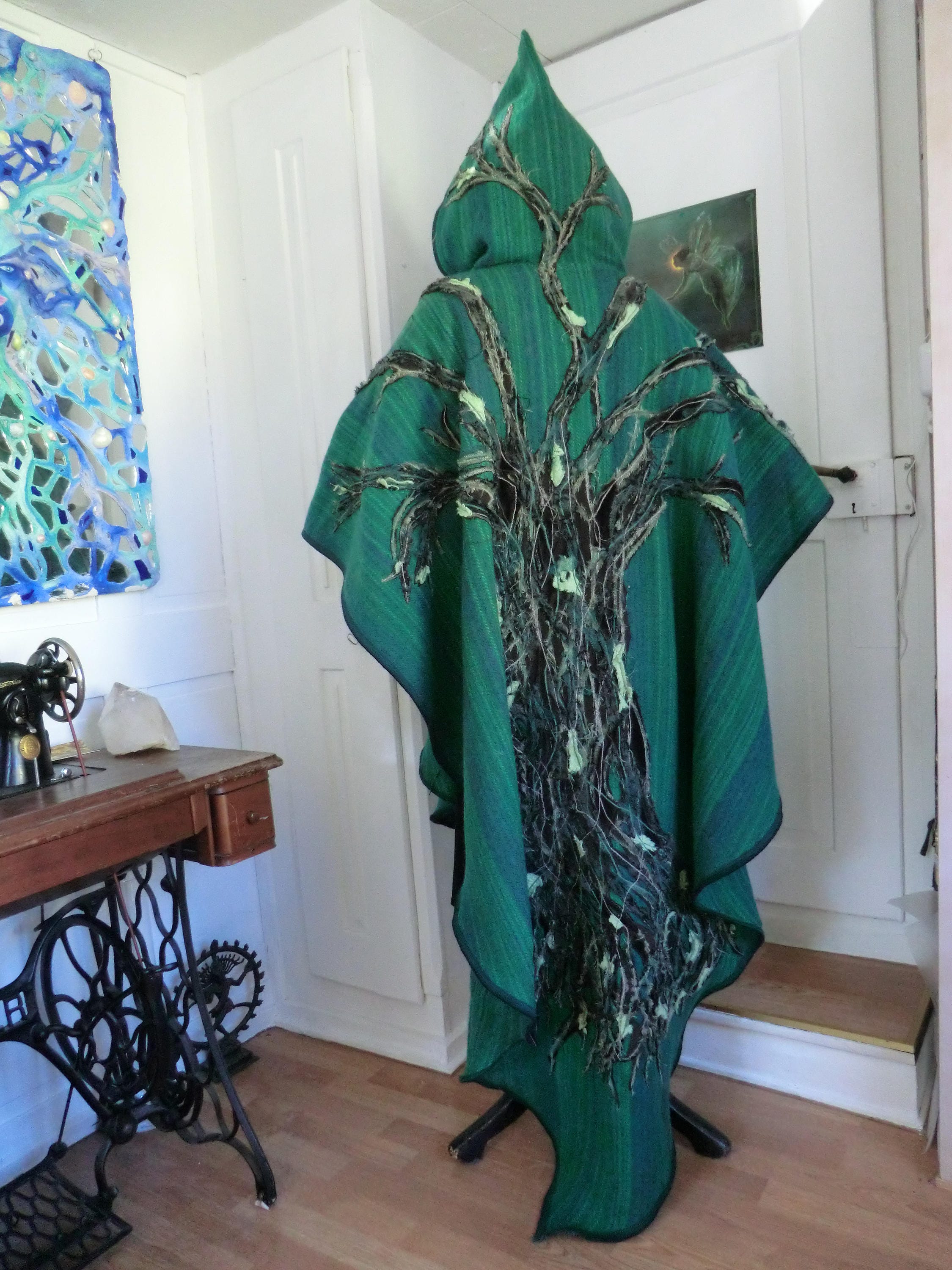 Queen of the Forest Cape, Woodland Cape, Elven Forest Cape, Cosplay ...