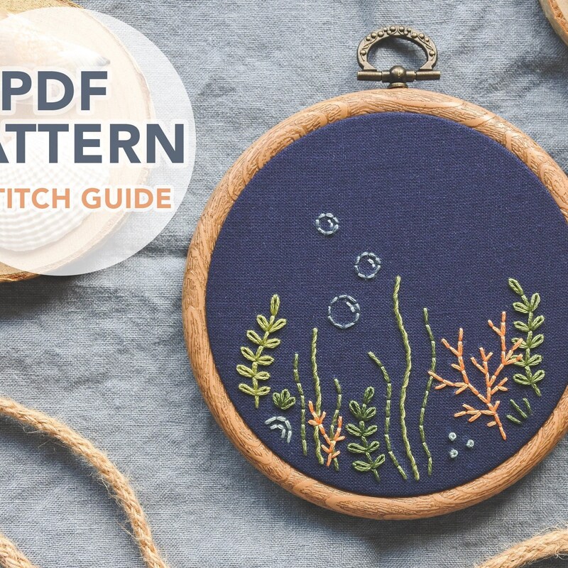 Coastal Embroidery - Etsy
