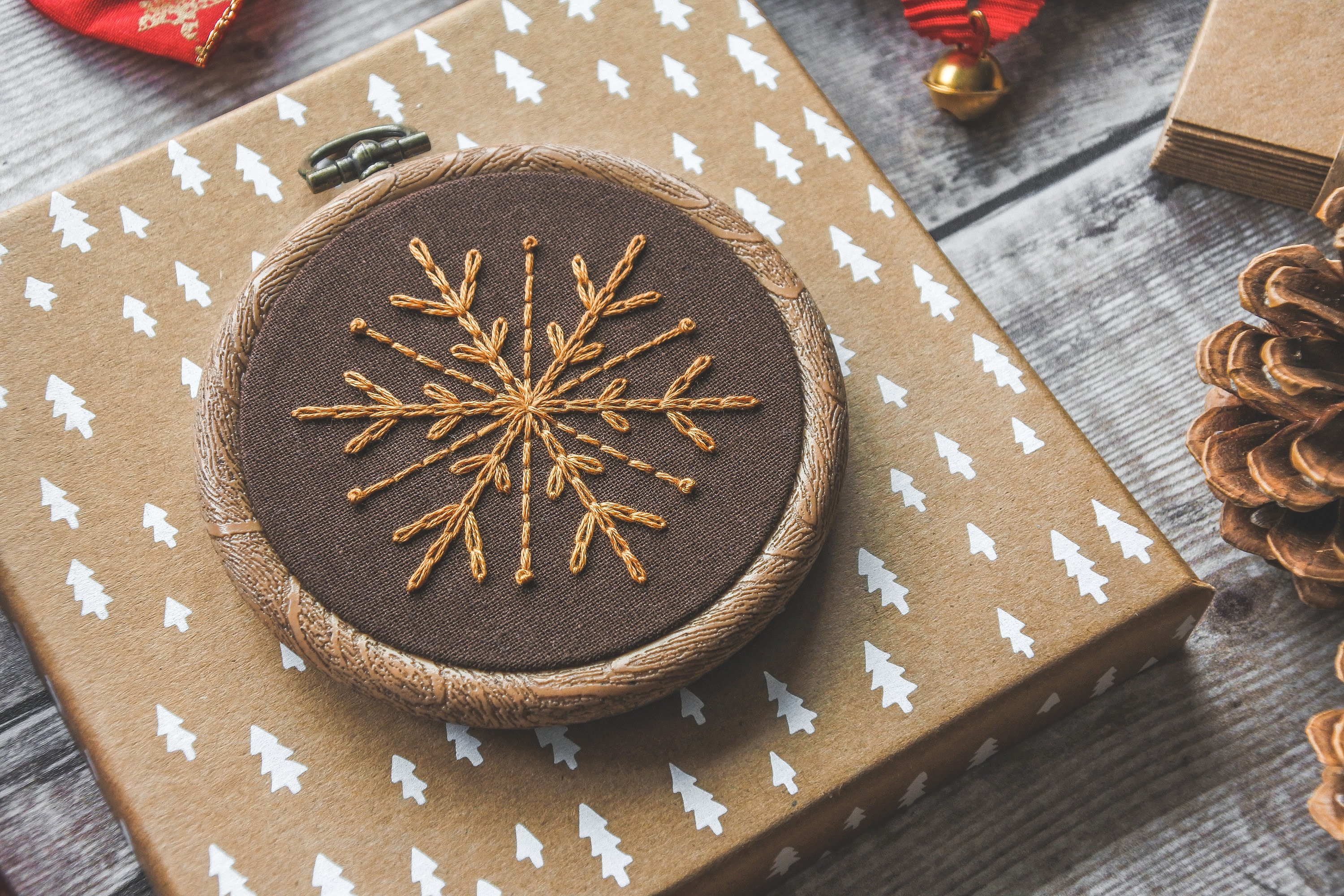 Winter Snowflake Hand Embroidery Pattern With Stitch Guide - Etsy