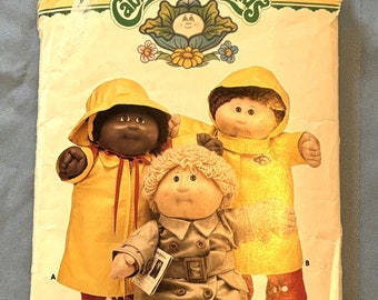 Original Vintage 1996 Butterick Sewing Pattern 4556 Cabbage Patch Kids ...