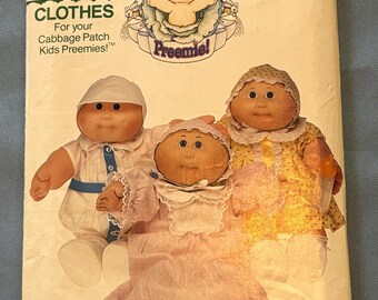 Original Vintage 1996 Butterick Sewing Pattern 4556 Cabbage Patch Kids ...