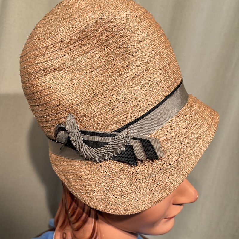 Straw Cloche Hat - Etsy