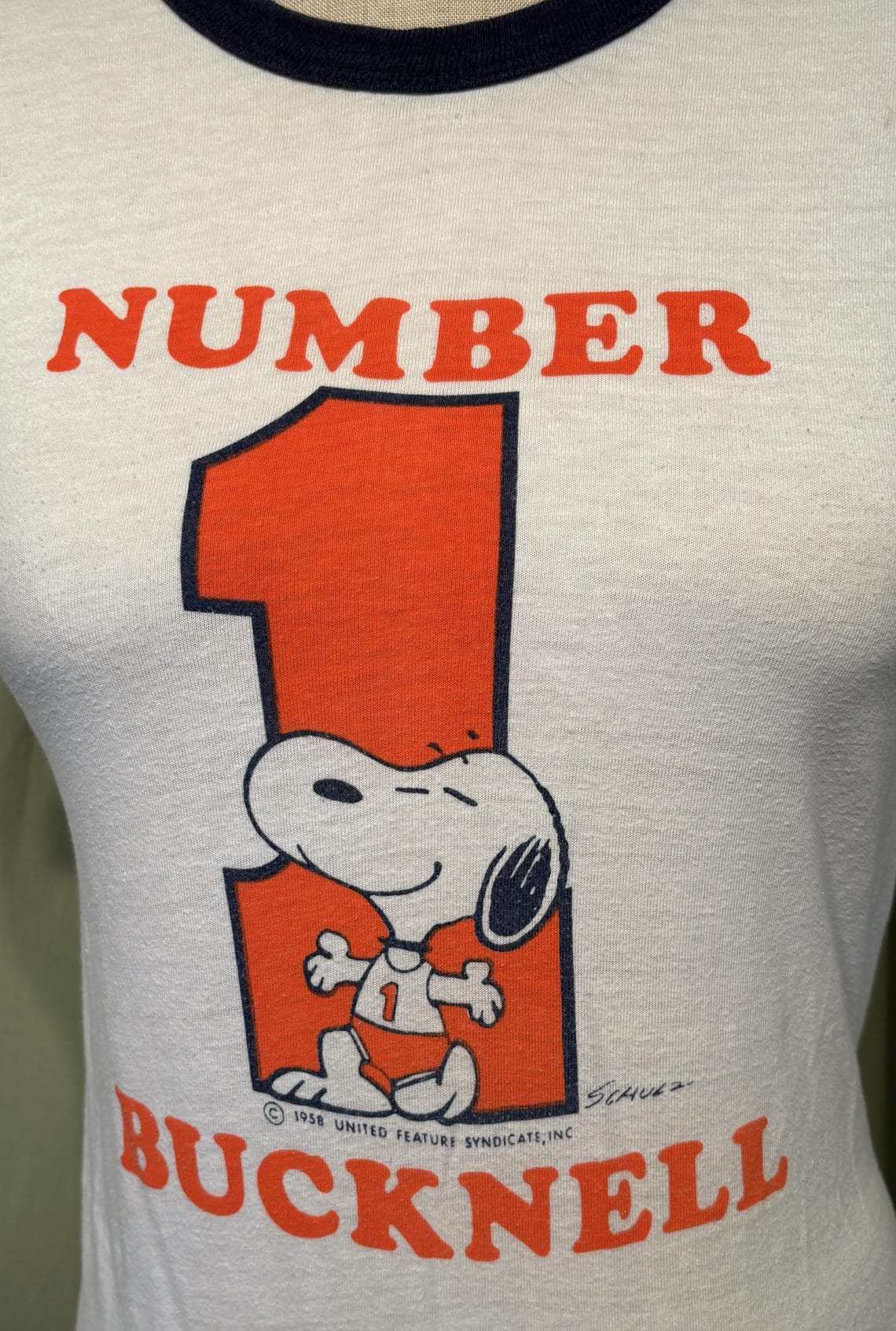 Original Vintage 60s 70s Bucknell Basketball Snoopy Charles Schultz ...