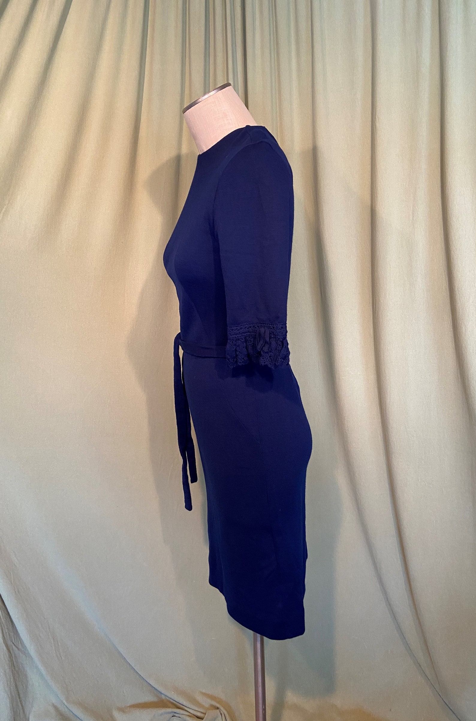 Chic Original Vintage 70s Jonathan Logan Navy Blue Knit Sheath - Etsy