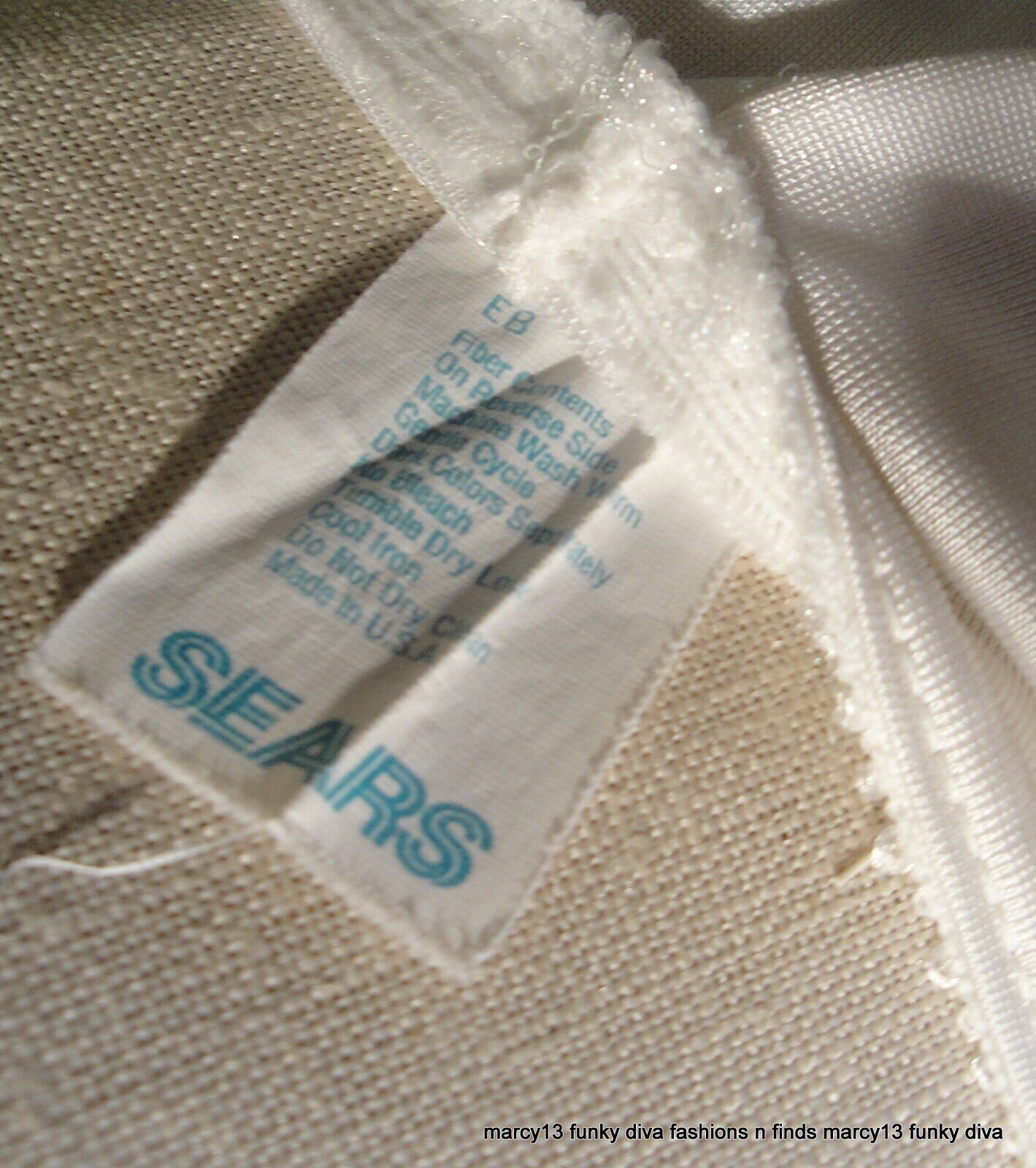 Lovely Original Vintage 70s 80s Sears White Nylon Long Half - Etsy