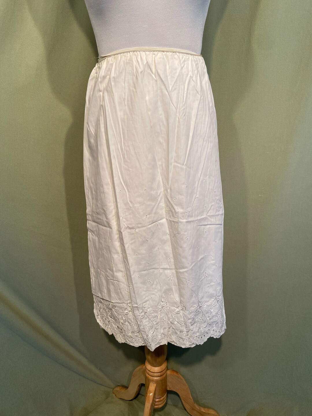 Lovely Original Vintage Carillon Cotton Blend Layered Half Slip W ...