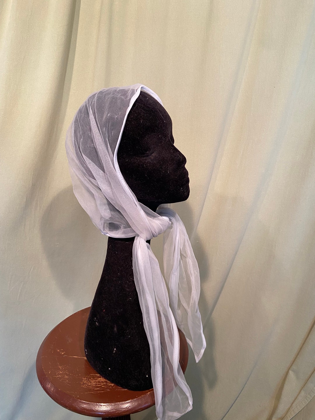 Cute Original Vintage Light Blue Nylon Head Scarf Hair-do Saver - Etsy