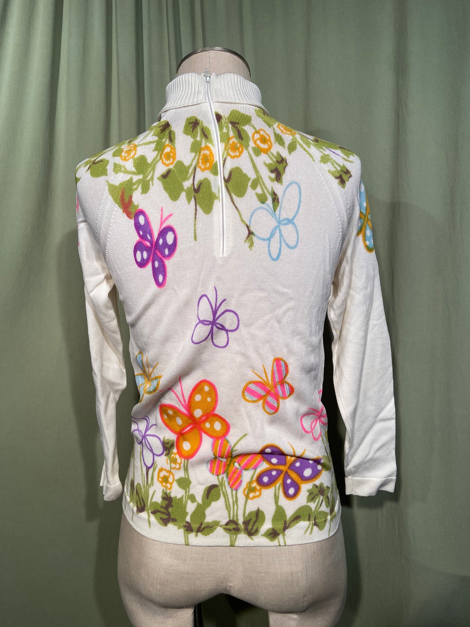 Fun Original Vintage 70s Nardis Long Sleeve Nylon Knit Turtleneck ...