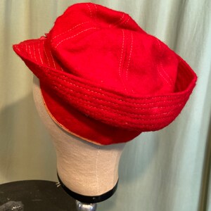 Cool Original Vintage Mid Century Ideal Red Wool Winter Versatile ...
