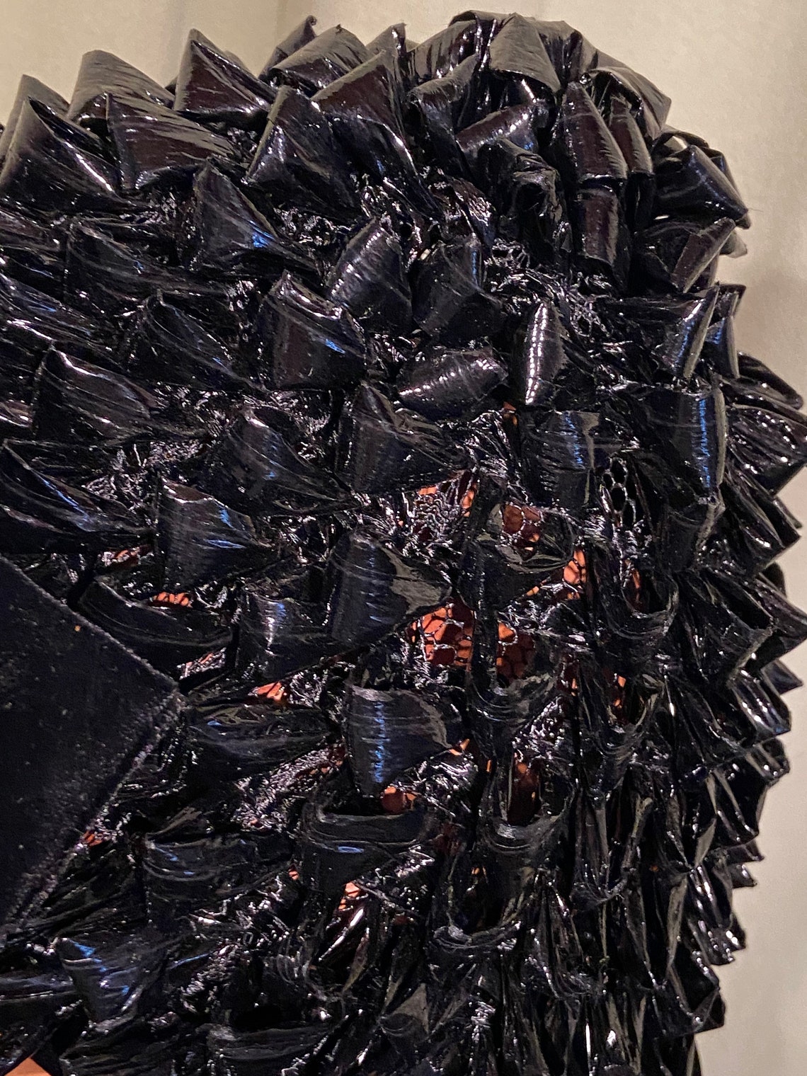 Original Vintage Mid Century Betmar Black Twisted Raffia Cone - Etsy