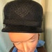 Chic Original Vintage Mid Century Black Straw Tall Round Hat W - Etsy