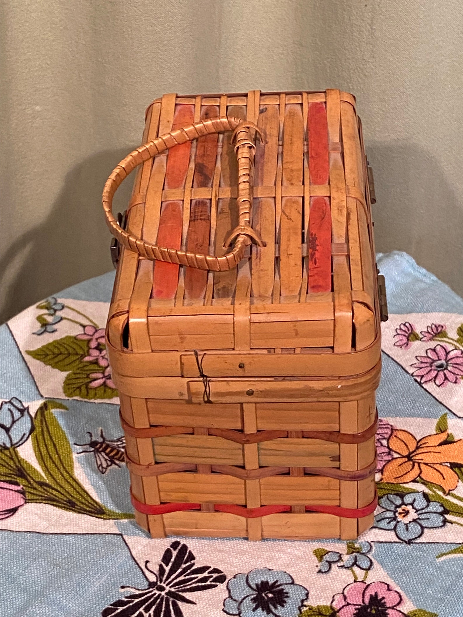 Sweet Original Small Vintage 40s Basket Handbag Purse Marked Japan ...