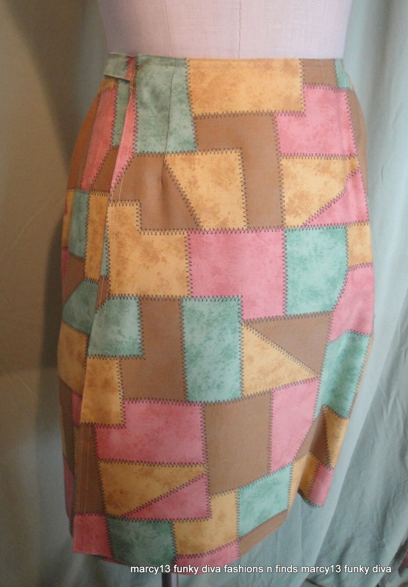 Fun Original Vintage 70s Patchwork Print Cotton Safari Jacket | Etsy