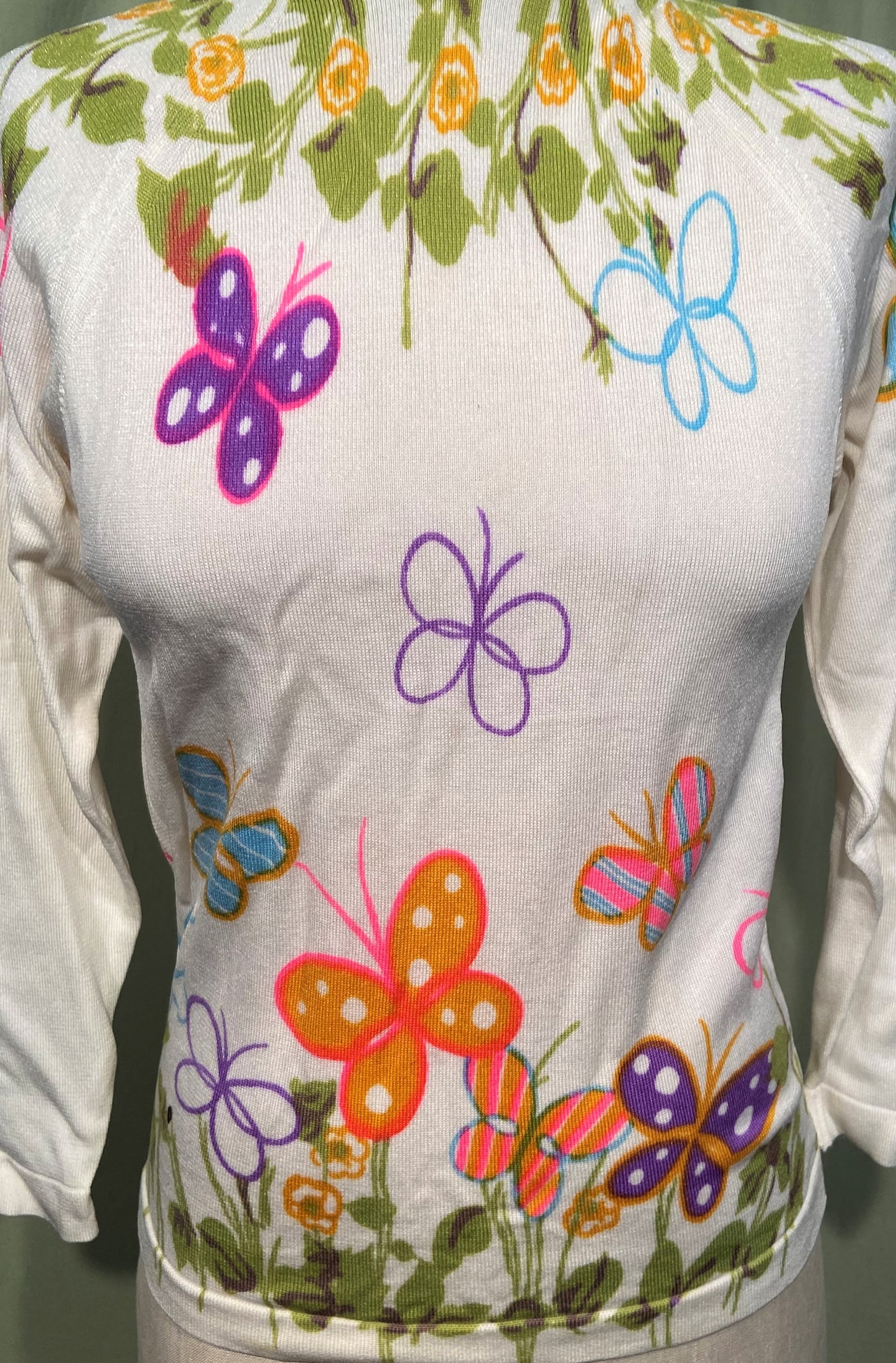 Fun Original Vintage 70s Nardis Long Sleeve Nylon Knit Turtleneck ...