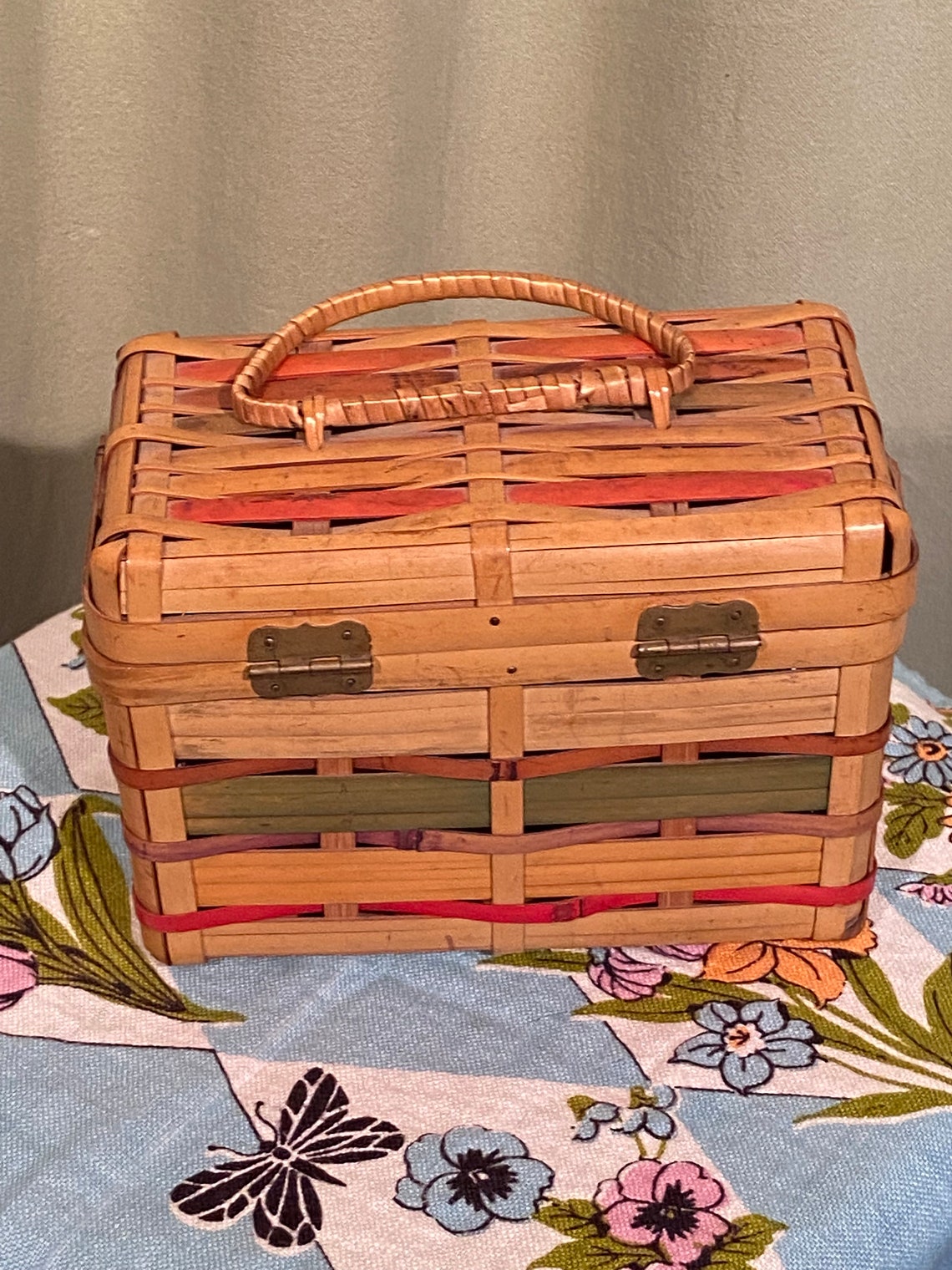 Sweet Original Small Vintage 40s Basket Handbag Purse Marked Japan ...