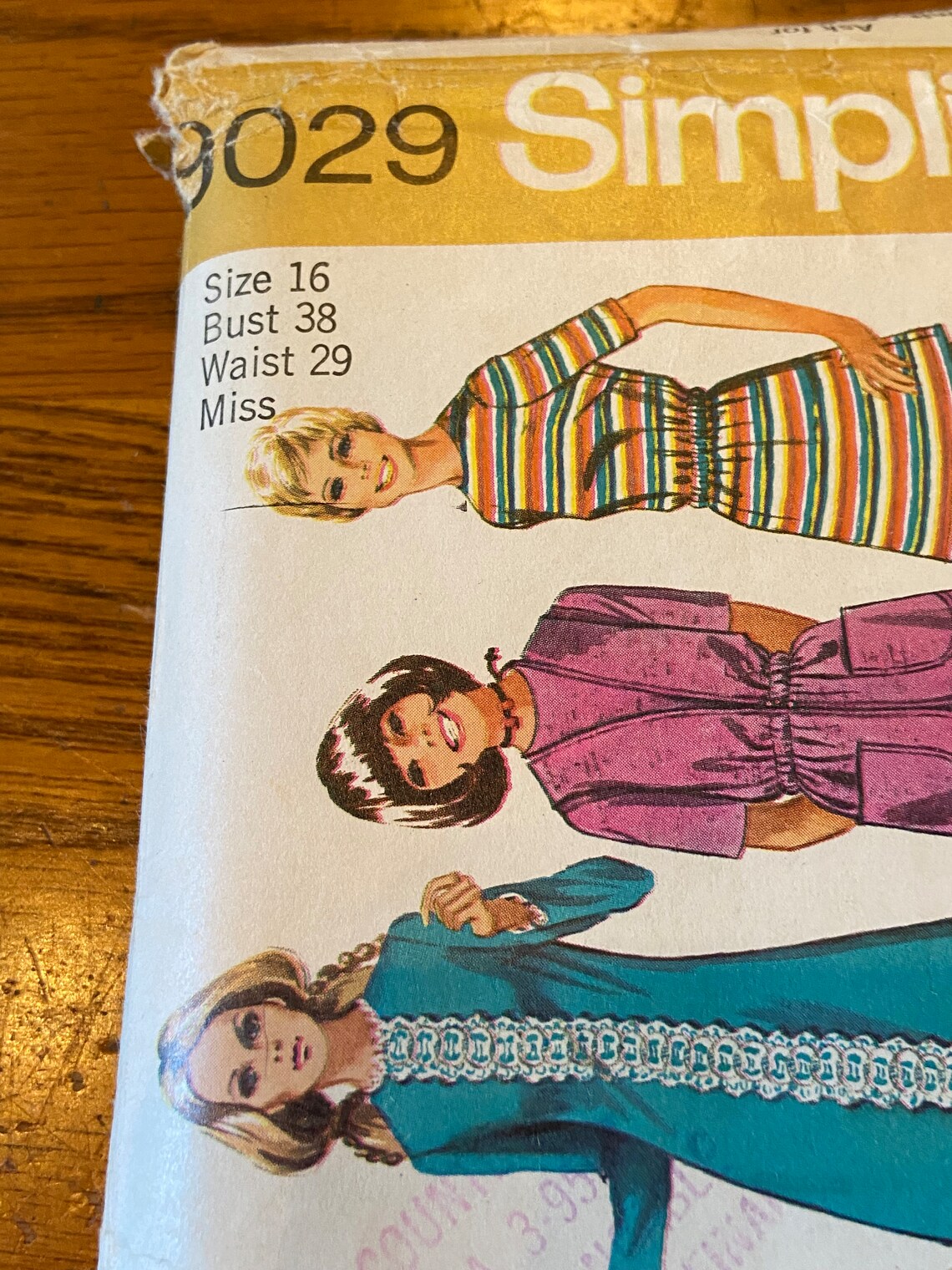 Original Vintage 1970 Simplicity Mini Dress or Pants & Vest Pattern ...