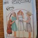 Vintage 1986 Simplicity Child's Dress Pattern 8036 W Sleeve Variations Size K 8 10 12 Factory ...