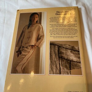 1985 Decorative Dressmaking by Sue Thompson Softcover Illustrated ...