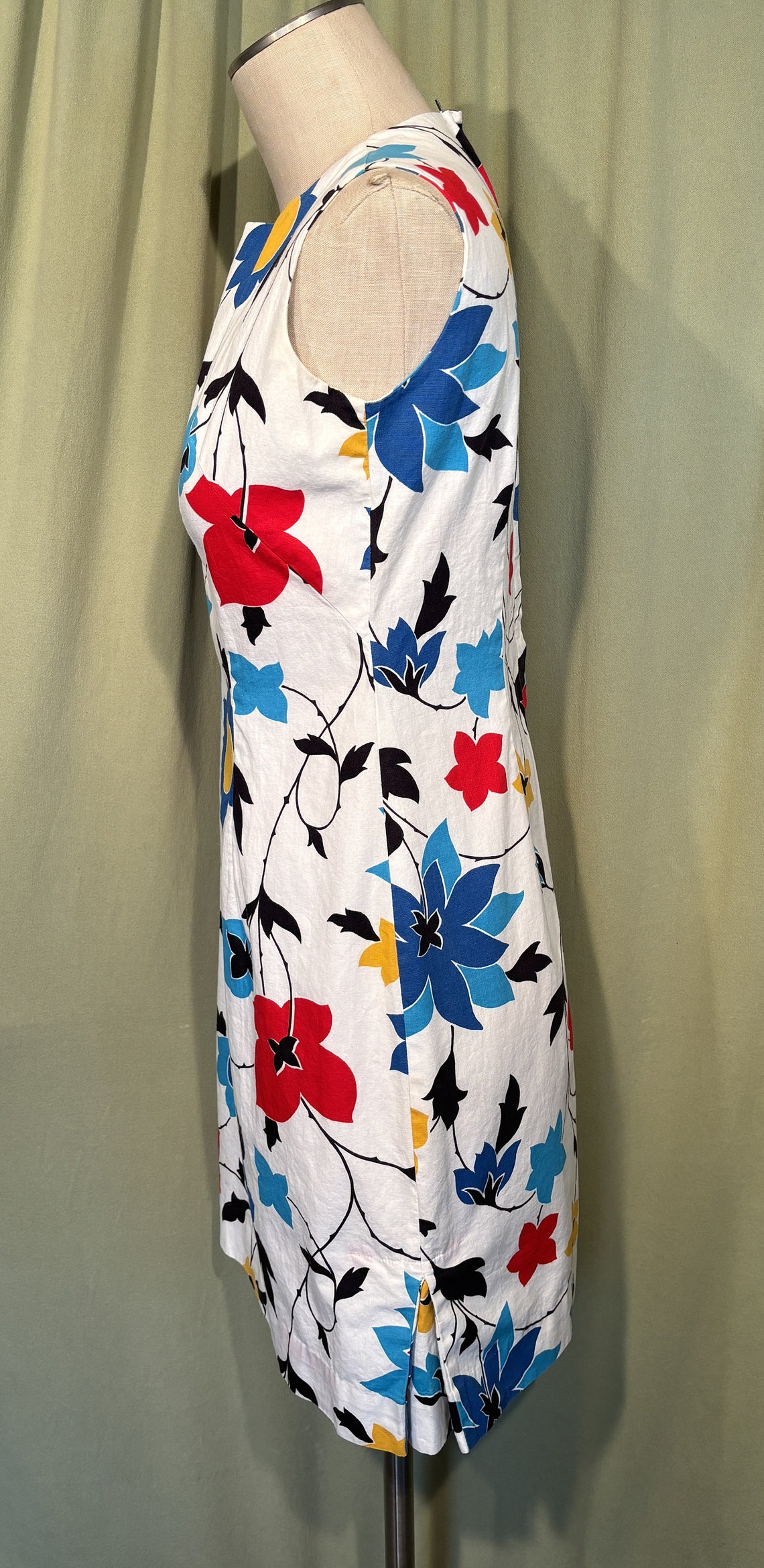Lovely Original Vintage 60s Miss Florence Flower Power Floral Print ...