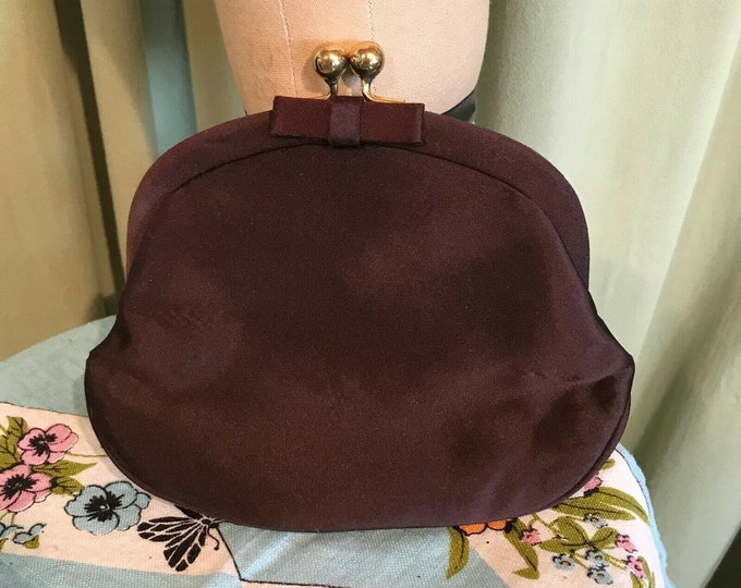 Charming Original Vintage 40s 50s MM Morris Moskowitz Chocolate Brown ...