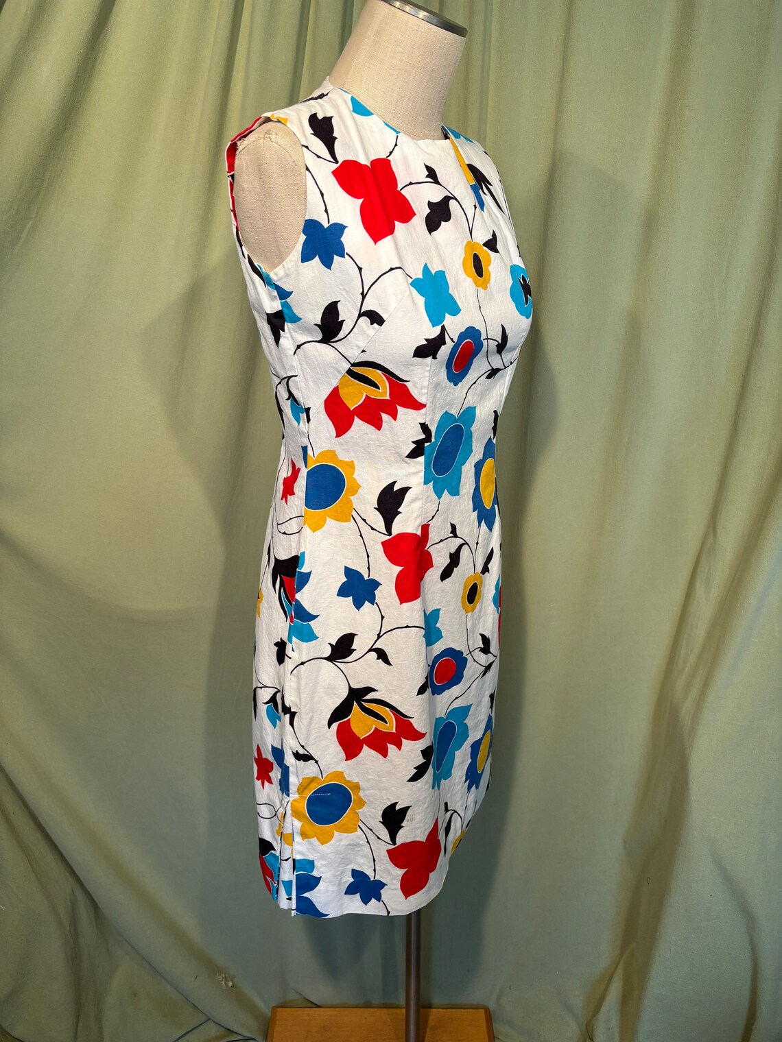 Lovely Original Vintage 60s Miss Florence Flower Power Floral Print ...