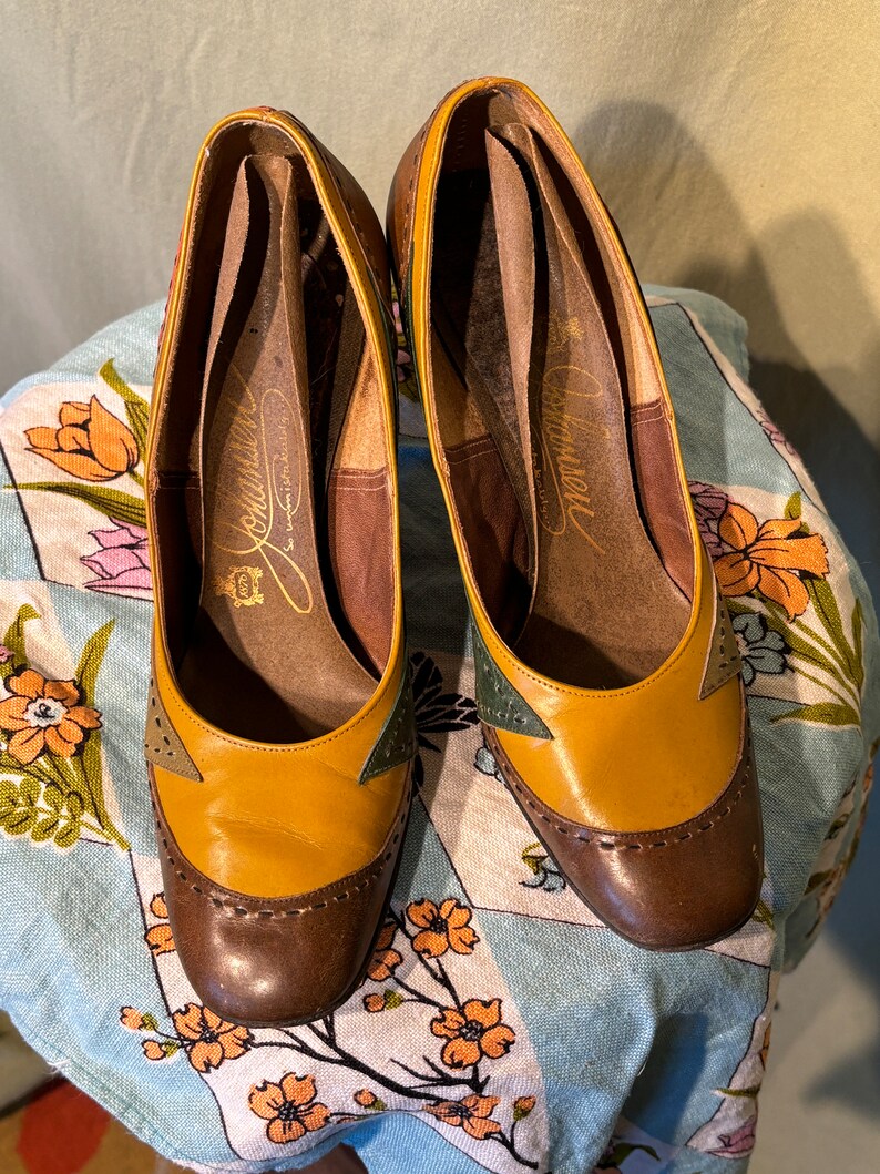 Charming Original Vintage Mid-century Johansen Multi-color Patchwork ...