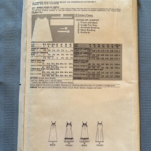Original Vintage 80s Butterick Slip Tent Dress Sewing Pattern 6314 Size ...