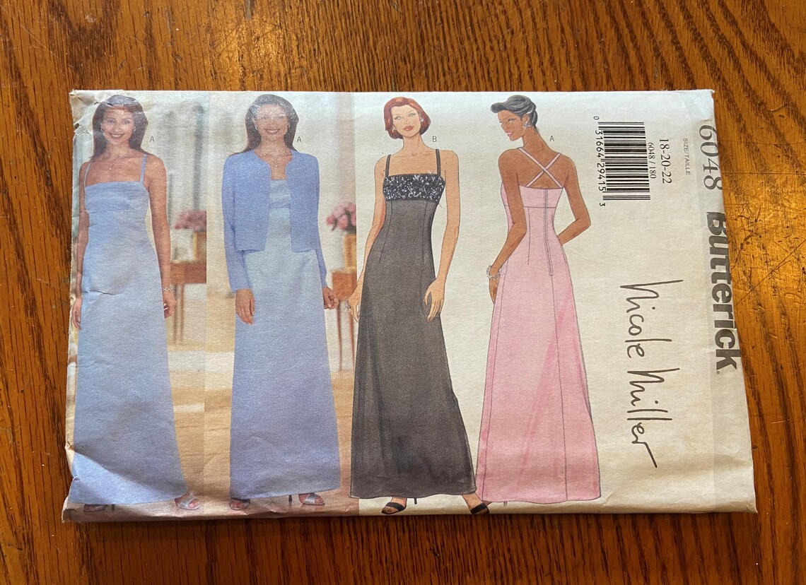 Original Vintage 90s Butterick Nicole Miller Petite Jacket & - Etsy