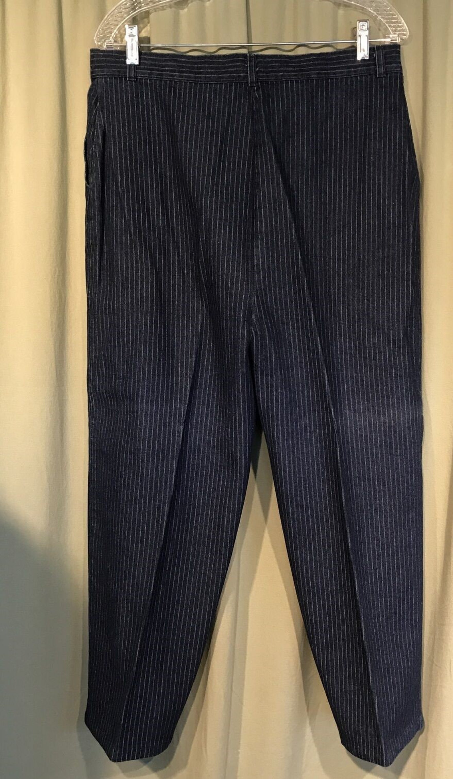 Fun Original Vintage 80s Pizzazz High Waist Tapered Leg Blue - Etsy