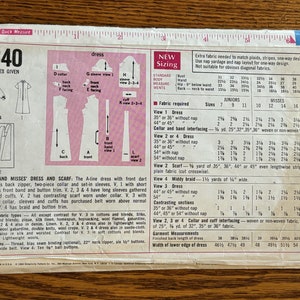 Original Vintage 1969 Simplicity Dress or Jumper Pattern 8340 Size 9 ...