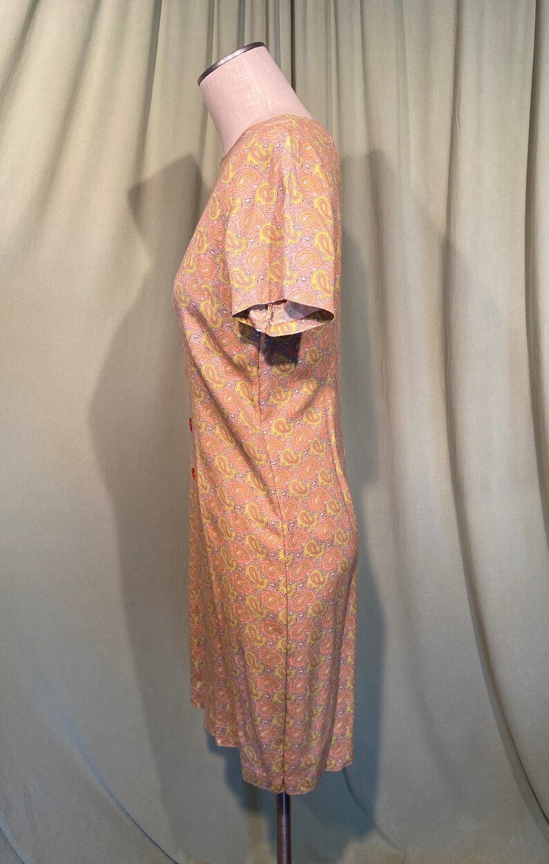 Wounded Original Vintage 60s Mod Home Sewn Chartreuse & Orange - Etsy