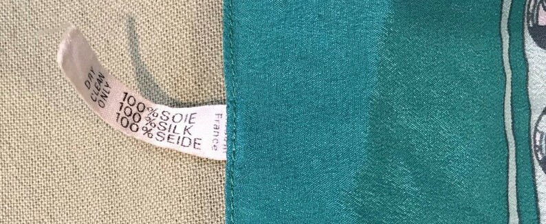 Fun Original Vintage Green Marc Rozier Paris Scarf W Table - Etsy