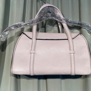 Sweet Original Vintage Mid Century Cream Color Leather Hand Bag Purse W ...