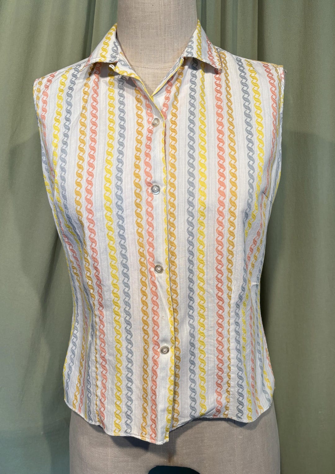 Sweet Original Vintage Mid-century Dutchmaid Pastel Striped Cotton ...