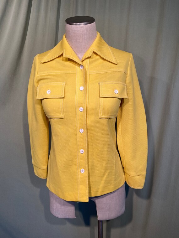 Fun Original Vintage 70s Patchwork Print Cotton Safar… - Gem