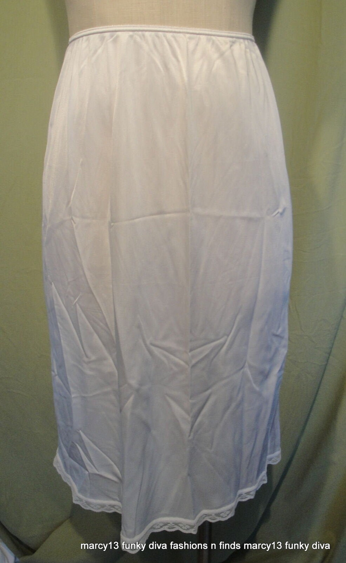 Lovely Original Vintage 70s 80s Sears White Nylon Half Slip W - Etsy