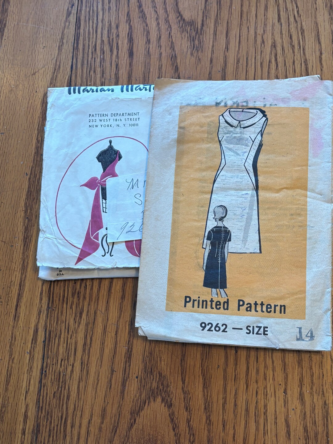 Original Vintage 1960s Marian Martin Mail Order Shift Dress Pattern ...