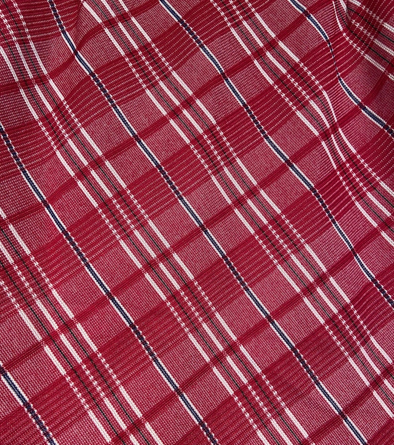 Fun Original Vintage 60s Red Plaid Polyester Schoolgirl A Line - Etsy