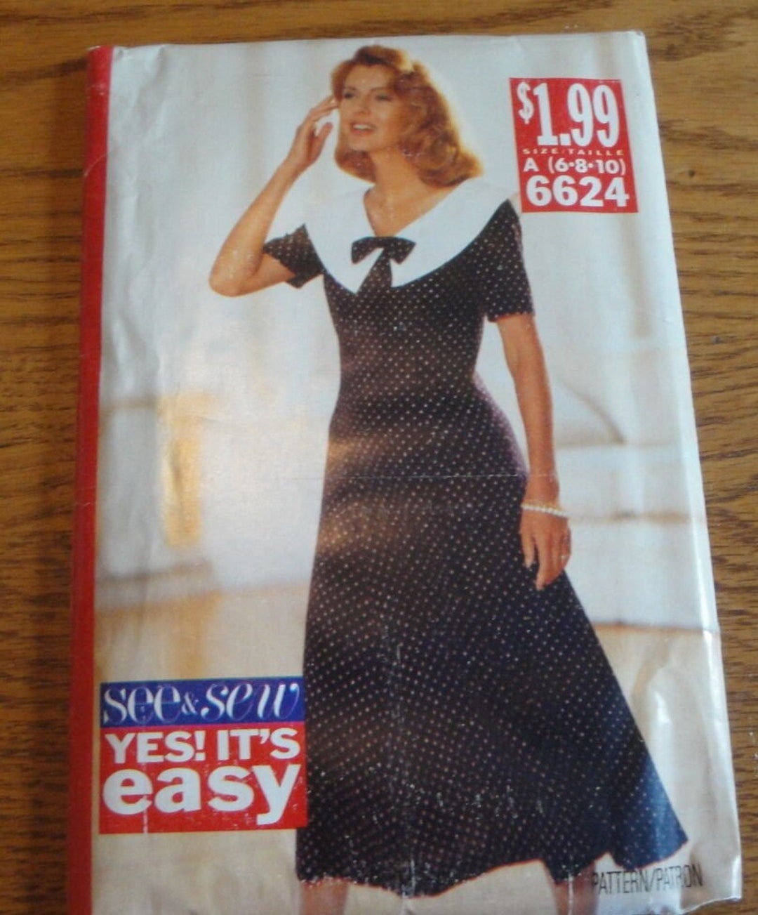 Original Vintage 1993 Butterick Misses Midi Dress Pattern 6624 Sizes 6 ...