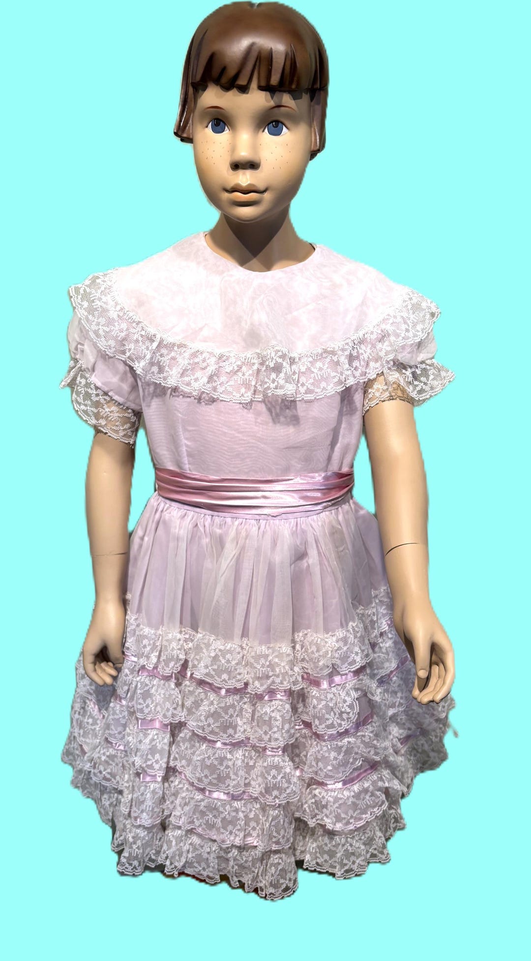 Sweet Original Vintage Mid-century Arlene Airess Lavender Nylon Girl's ...