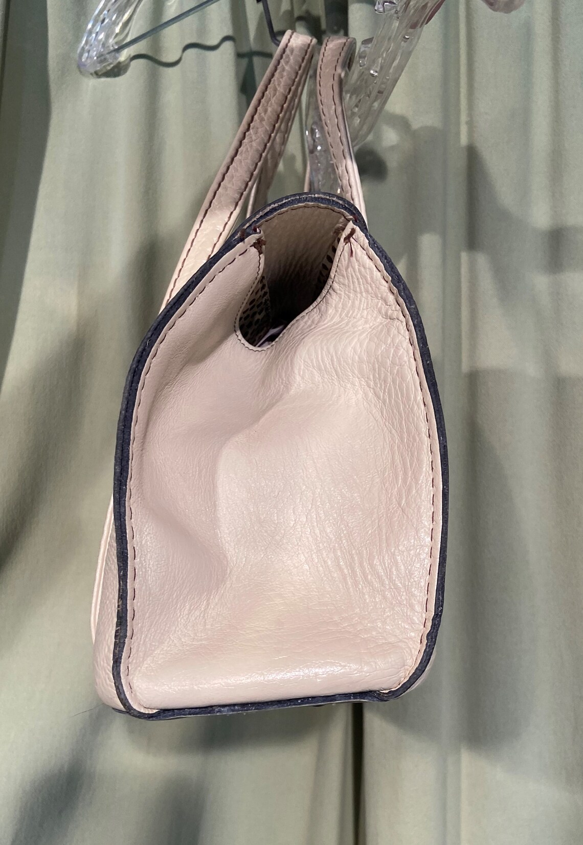 Sweet Original Vintage Mid Century Cream Color Leather Hand - Etsy