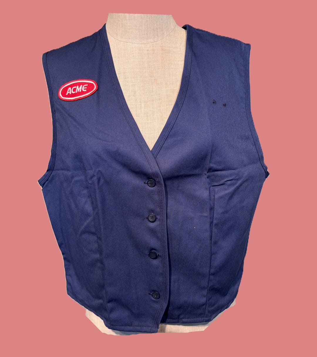 Deadstock in Original Package Vintage Acme Grocery Store Uniform Vest ...
