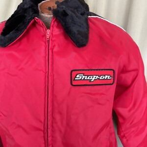 Original Vintage 70s Deadstock Snap-on Tools Red Winter Jacket W Black ...